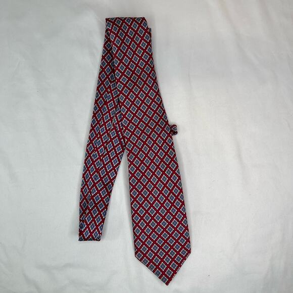 countess mara | Accessories | Countess Mara Red And Blue Diamond Print ...